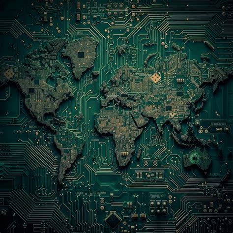 premium photo a map marks the location of countries around the world