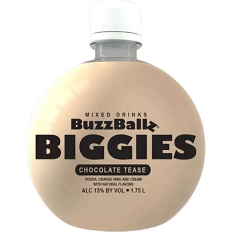 Buzzballz Biggies Chocolate Tease Pre Mixed Cocktails 175l Whiskey