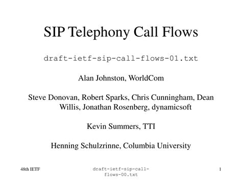 PPT SIP Telephony Call Flows PowerPoint Presentation Free Download ID