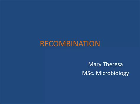 Recombination Pptx