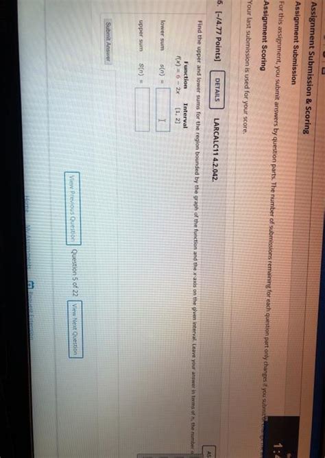 Solved Assignment Submission And Scoring Assignment Submission