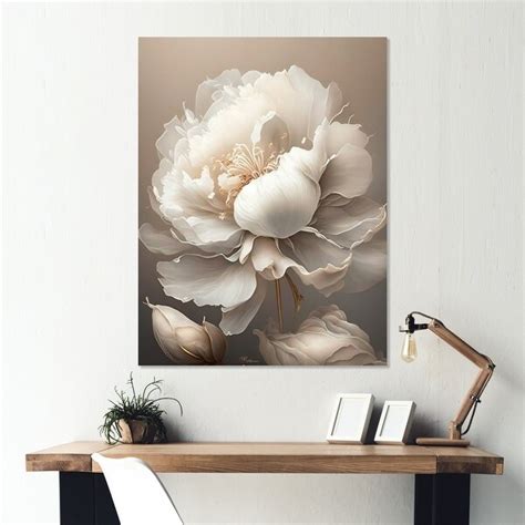Designart Peony Flower Iv Floral Peony Canvas Wall Art Bed Bath