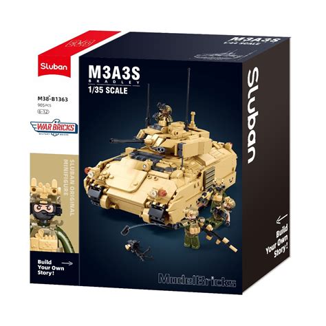 Sluban M3a3s Bradley Ifv • Set M38 B1363 • Setdb