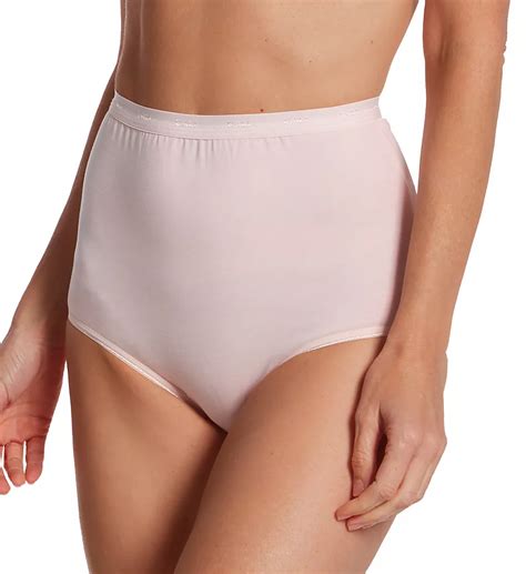 Full Cut Fit Stretch Cotton Brief Panty Silken Pink 6