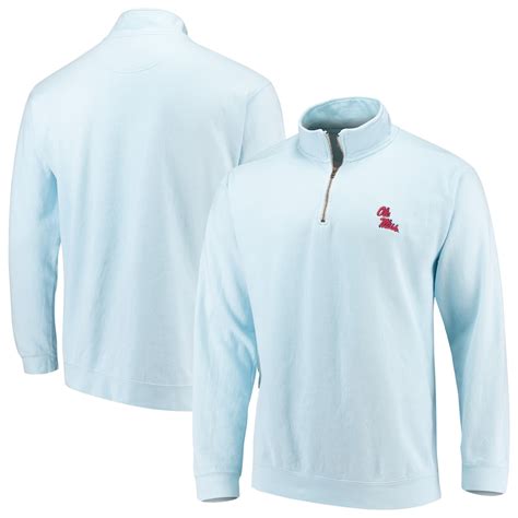 Ole Miss Rebels Blue Comfort Colors Quarter Zip Pullover Jacket