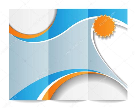 Plantilla folleto tríptico Vector de stock 43349887 Depositphotos