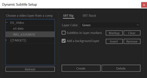 Set Up Dynamic Subtitles