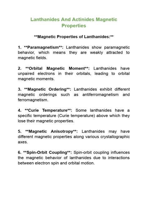 magnetic properties of lanthanides and actinides 3 pdf