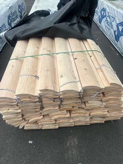 White Fir D Log Siding X X Lambrecht Auction Inc