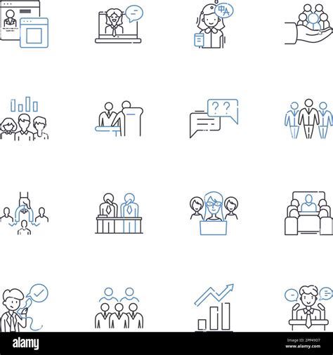 Productivity Hack Line Icons Collection Pomodoro Multitasking Lists