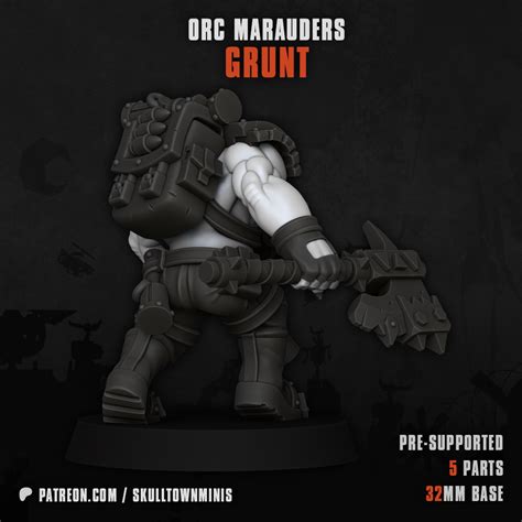 3d File Orc Commando 👦 ・3d Printable Model To Download・cults