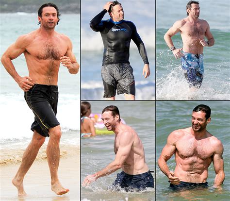 Hugh Jackmans Hunky Beach Bod Us Weekly