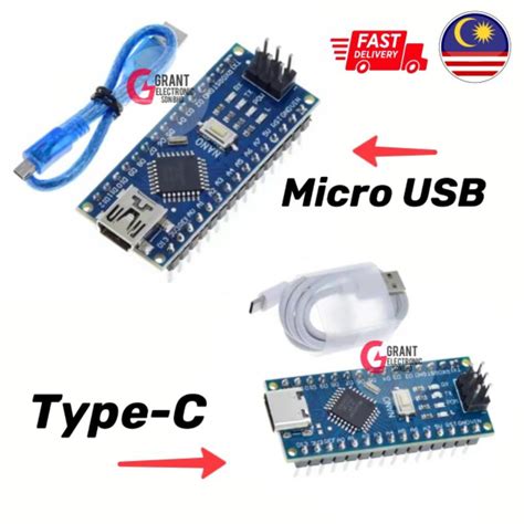 Nano V3 0 Ch340 Atmega328p Usb To Ttl Atmega328p Microcontroller Development Board Shopee Malaysia