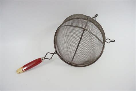 Vintage 1950s Colander Small Colandar W Handle Collectible Kitchen