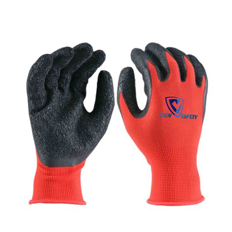 Black Pu Coated Gardening Hand Protection Gloves