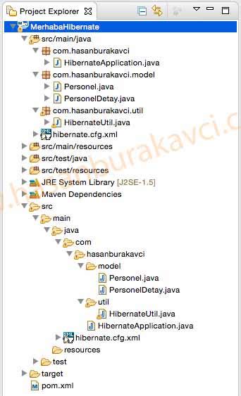Java Hibernate One To One Relationship Anotasyon Örneği