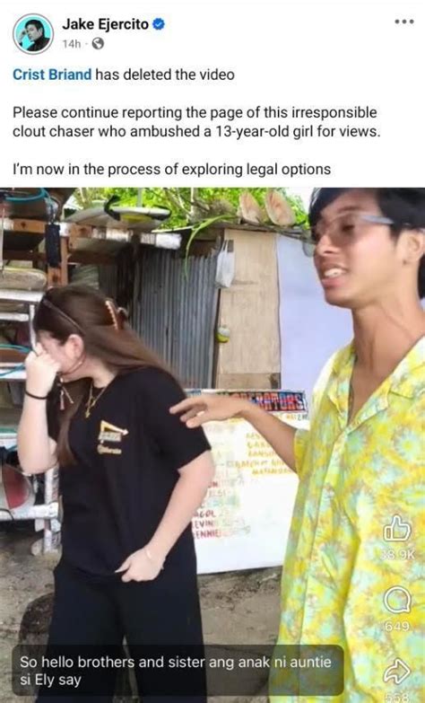 Jake Ejercito Exploring Legal Options Against Vlogger Who Filmed