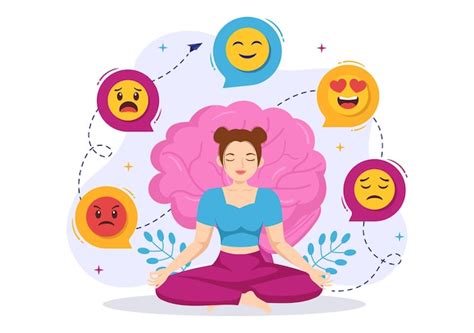 Ilustración Vectorial De Pensamientos Positivos Con Pensamiento