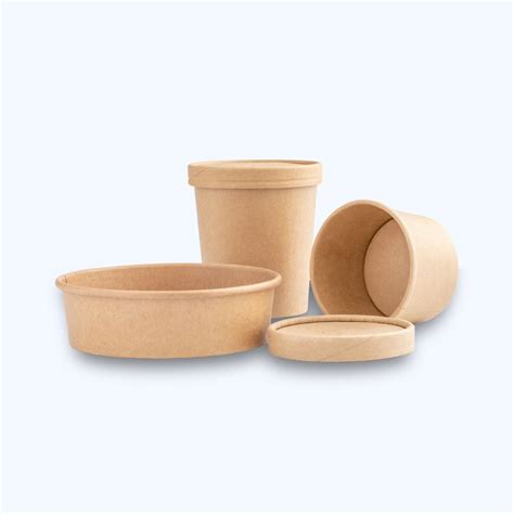 Disposable Paper Food Containers With Lids Take Out Paper Containers
