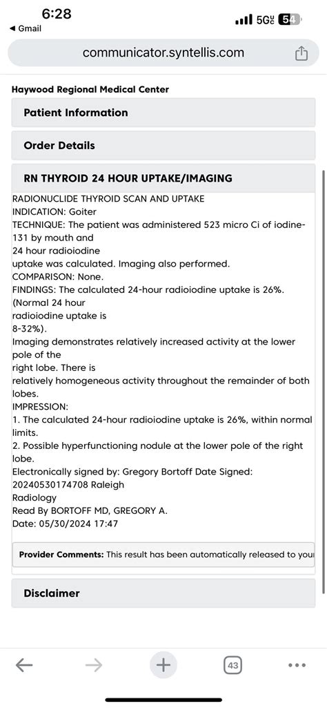 Uptake Results Rthyroidhealth