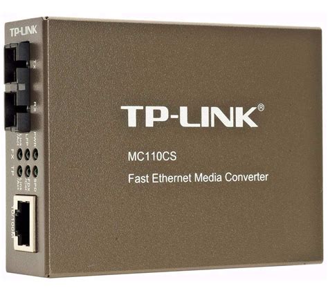 Conversor Fibra Mídia Modo Único 10 100mbps Mc110cs Tp link R 169 88