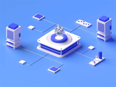 3d Data Center Isometric Illustration On Behance
