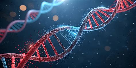 A High Resolution Futuristic Depiction Of Glowing Dna Double Helix Background Double Helix Dna