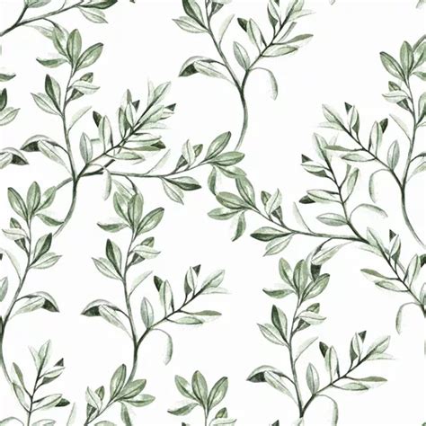 Papel Tapiz De Hojas Verdes Papel Tapiz Floral Para Gabinet Meses
