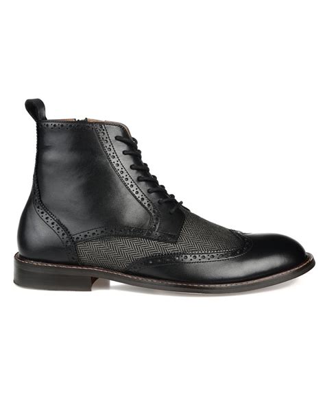 Thomas And Vine Mens Jarett Wide Width Tru Comfort Foam Lace Up Wingtip