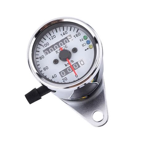 Garosa Odomètre de moto Compteur de vitesse universel moto compteur kilométrique double signal