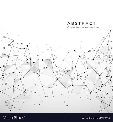 Abstract Plexus Structure Of Digital Data Web Vector Image