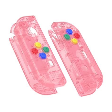 Extremerate Cherry Pink Joycon Handheld Controller Housing With