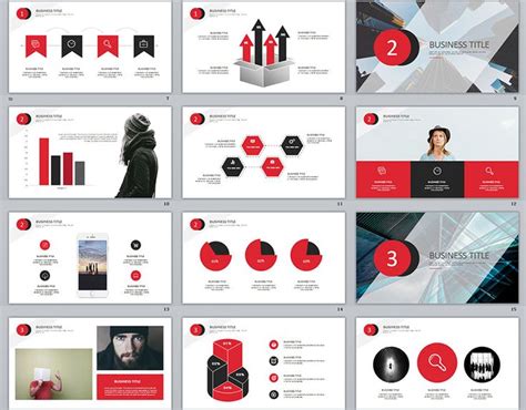 27 Red Business Chart Powerpoint Presentations Templat On Behance