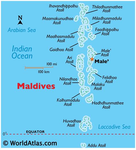 Maldives Maps Including Outline And Topographical Maps Worldatlas
