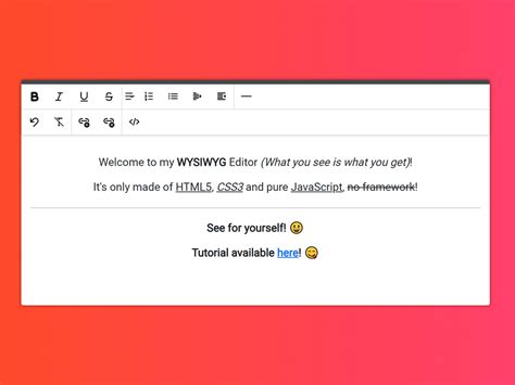 Simple Wysiwyg Editor Using Javascript — Codehim