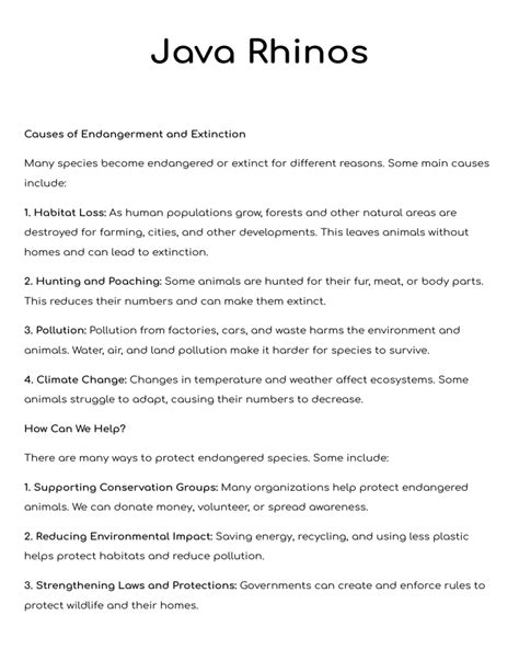 Java Rhino Conservation Causes Of Endangerment How To Help