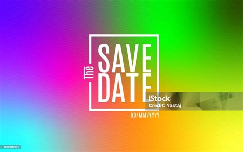날짜 배너를 저장합니다 비즈니스 마케팅 및 광고에 사용할 수 있습니다 소셜 미디어 스토리 월페이퍼 이벤트 서밋의 Ogo 그래픽 디자인 벡터 Eps 10 0명에 대한 스톡