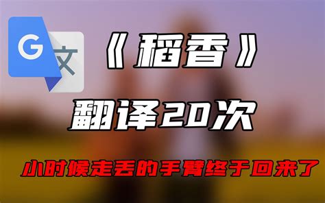 《稻香》，但是谷歌翻译20次 玛珂娜 玛珂娜 哔哩哔哩视频