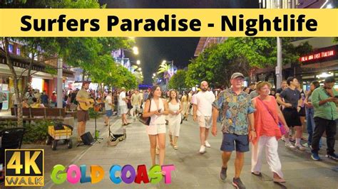 Nightlife In Surfers Paradise Gold Coast Australia 🇦🇺 4k Walk Tour