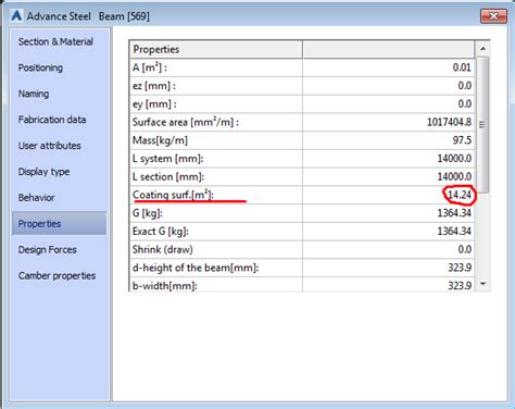 Solved Get Coating Surface Of Straightbeam Autodesk Community