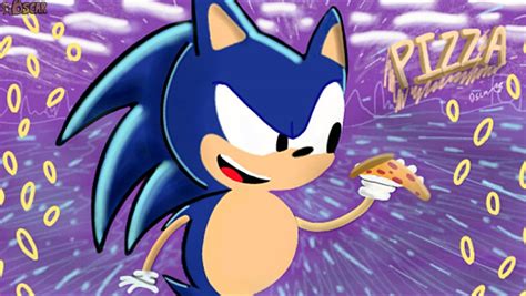 Sonic Tries Pizza By Oscaruniverse On Deviantart