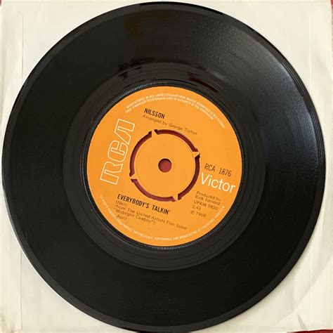 Nilsson Everybodys Talkin 1969 7 Single Dusty Beats