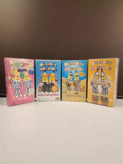 BANANAS PYJAMAS VHS Tapes Video Vintage S S Holiday Time