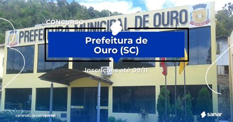 Concurso De Ouro Sc Vagas Imediatas Na Saúde