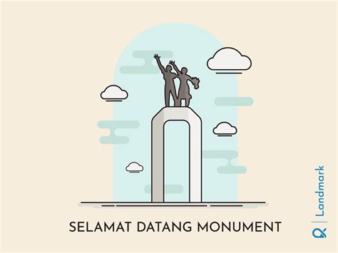 Tugu Selamat Datang Vector Materi Belajar Online