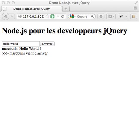 Node Js Pour Les D Veloppeurs Jquery