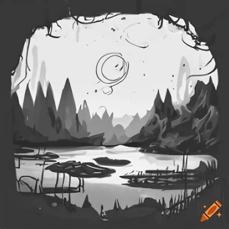 Disco Elysium Inspired Lake Artwork On Craiyon