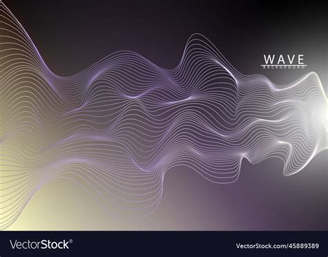 Abstract Background Dynamic Line Wave On Gradient Vector Image