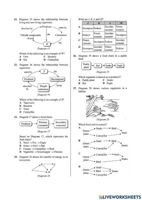 5384184 F2 Science Chapter 2 Ecosystem Paper 1 Practice