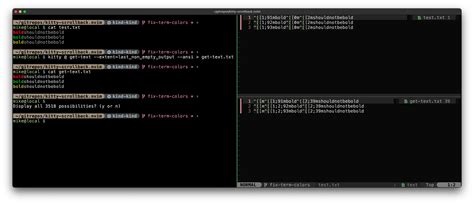 The Escape Sequence `e 0m` Is Not Respected In Some Cases For The
